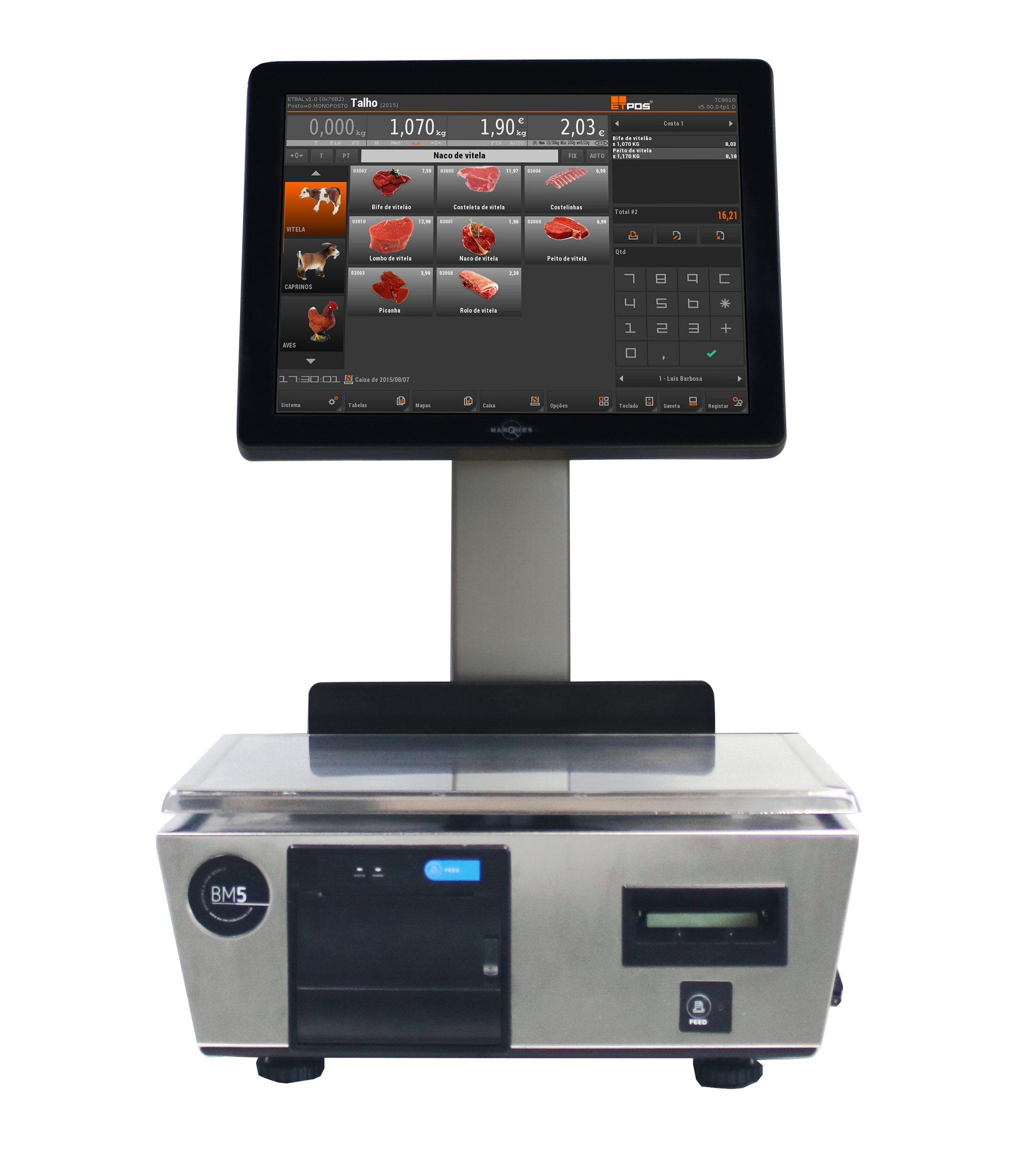 BM5 ARM DC 3 Label – Balanças Marques